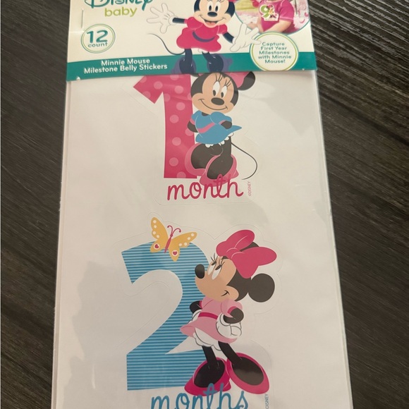 Disney | Accessories | Disney Minnie Mouse Milestone Belly Stickers ...